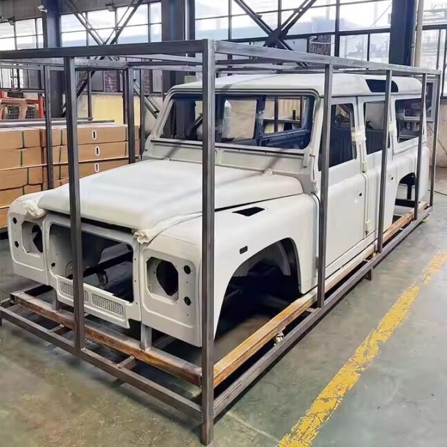 Replica Toyota AE86, FJ40, and Land Rover Defender body shells surface ...